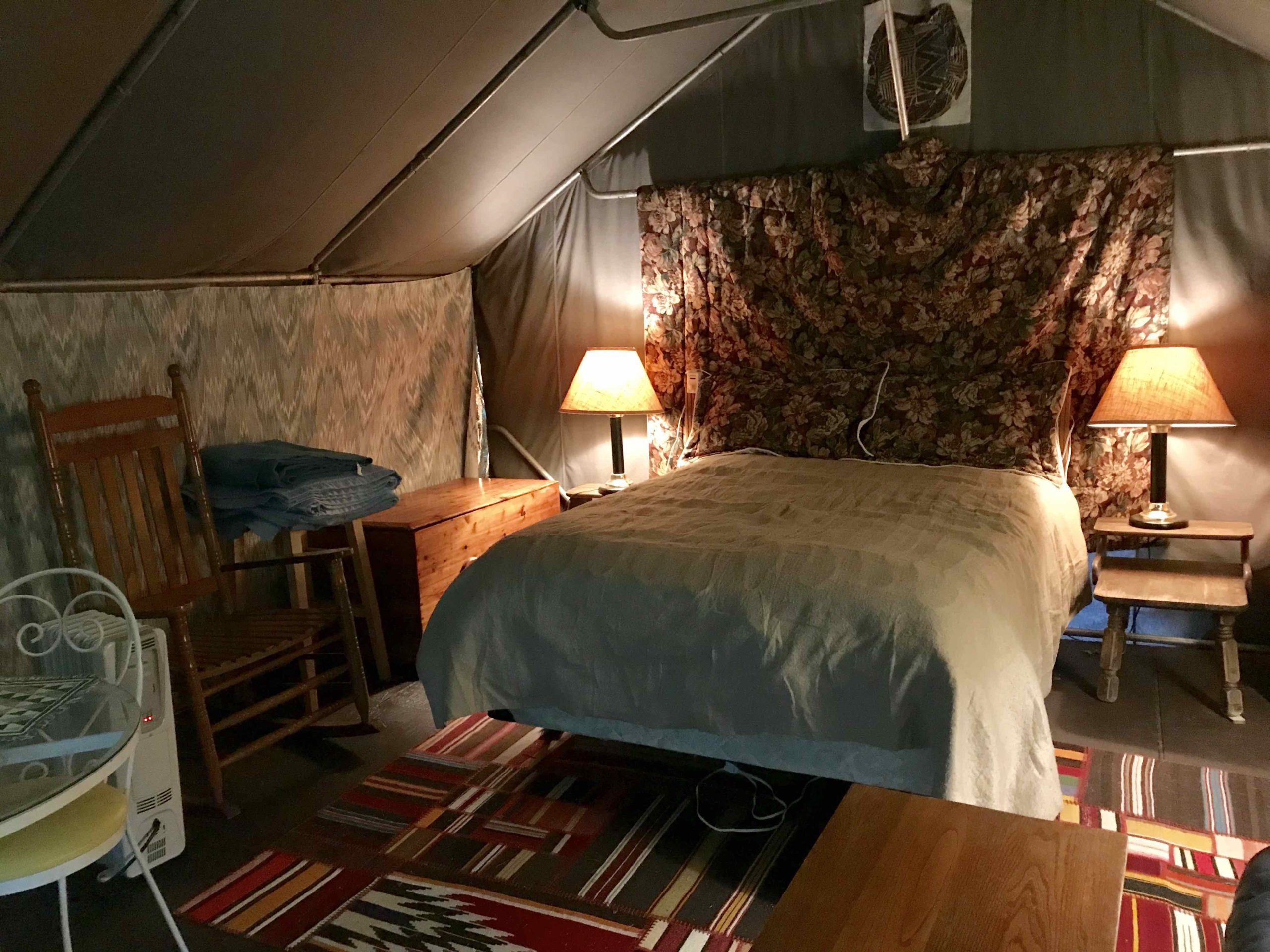 Glamping Prospector Tent – Reeve’s Rest at 3 Brother Falls