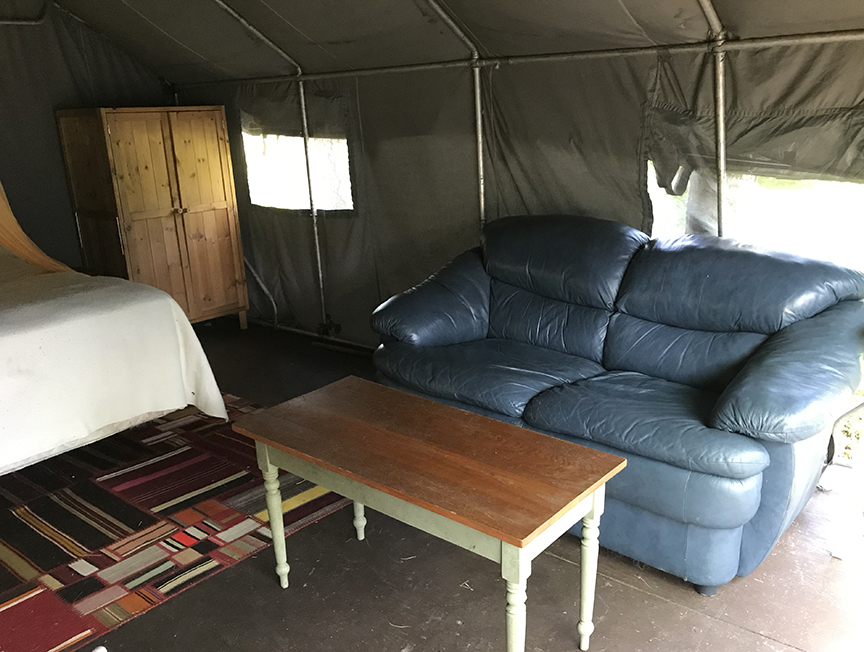 Glamping Prospector Tent – Reeve’s Rest at 3 Brother Falls